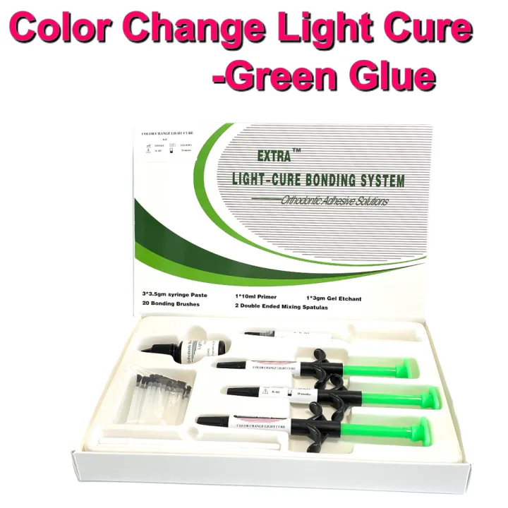 Ready Stock~Big Pack Ortho Color Change Green Glue Light Cure Bonding ...