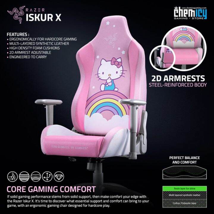 Razer Iskur X Hello Kitty and Friends Gaming Chair / Kursi Gaming ...