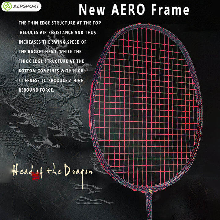 ALP YL-pro 3U G5 26lbs raket bulu tangkis 1K Professional Full Carbon ...