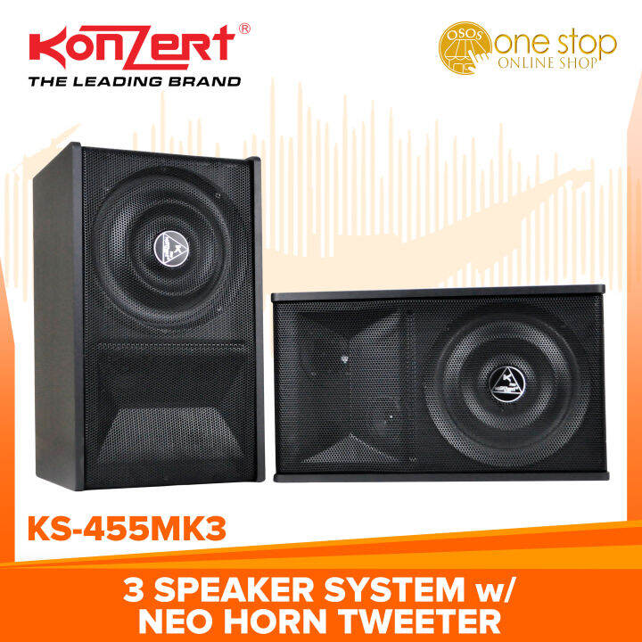 Konzert Original 10" 3-way 3 Speaker System with Neo Horn Tweeter 450W ...
