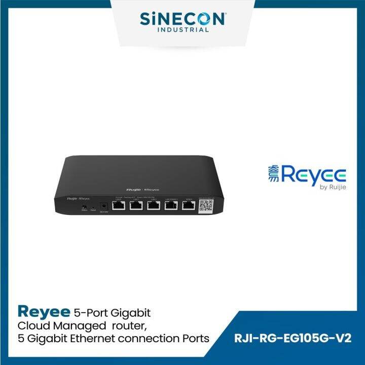 Ruijie รูเจีย รุ่น RG-EG105G-V2 เร้าเตอร์ Reyee RG-EG105G V2 5-Port Gigabit Cloud Managed router ...