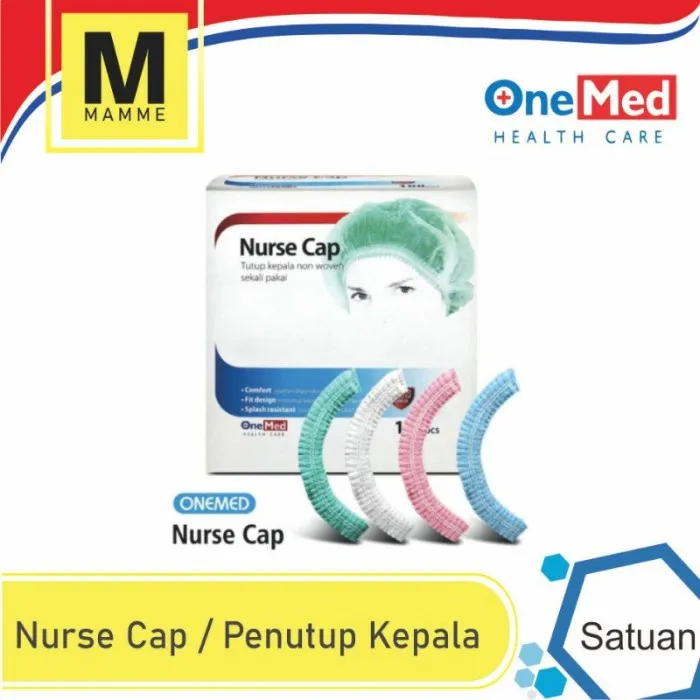 Nurse Cap Satuan Onemed / Head Cap Medis / Penutup Kepala Medis ...