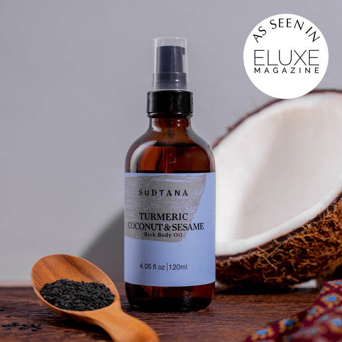 SUDTANA (สุดธนา) บอดี้ออยล์ Coconut, Turmeric & Sesame Body Oil ...