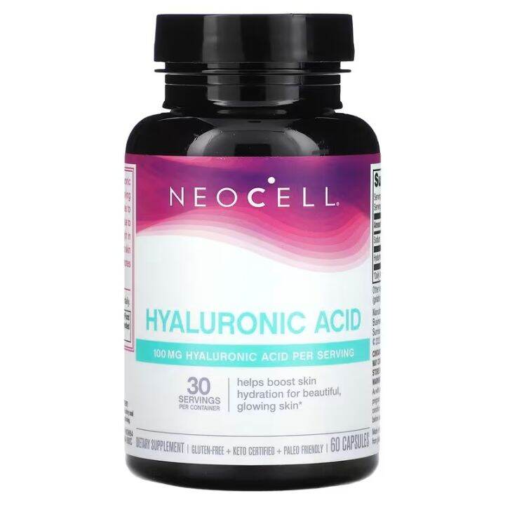 [PRE-ORDER] NEOCELL HYALURONIC ACID 50MG 60 CAPSULES – BOOST HEALTHY ...