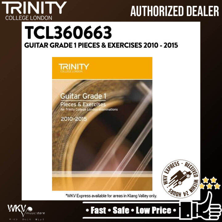 Trinity Guitar Grade 1 Pieces & Exercises 2010 - 2015 (TCL360663) | Lazada