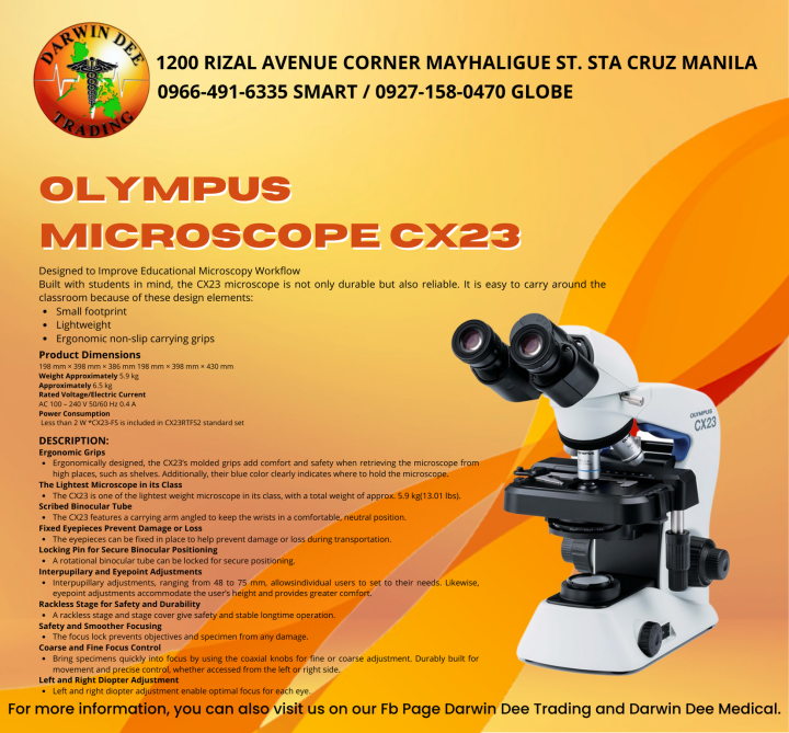 OLYMPUS MICROSCOPE CX-23 | Lazada PH
