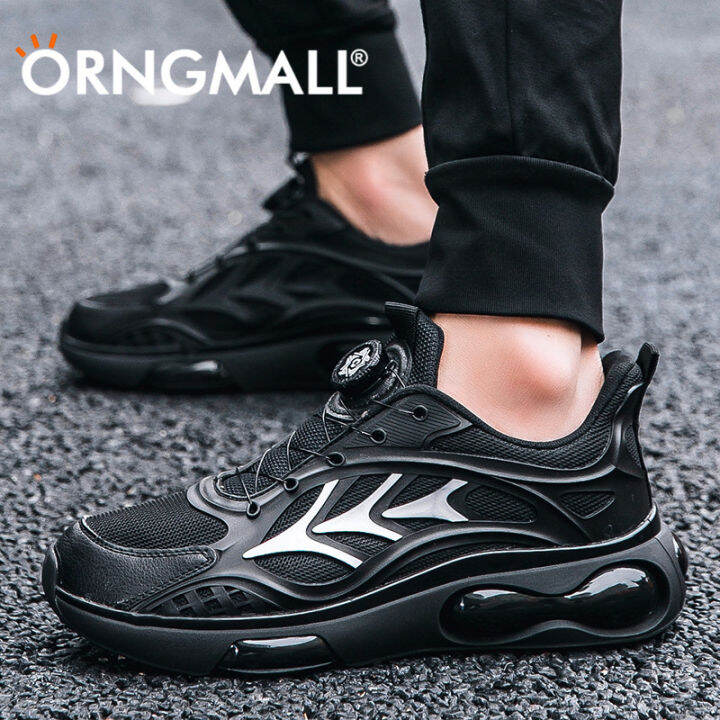 ORNGMALL High-quality Sport Shoes for Men Knob Lock Sneakers Men Buckle ...