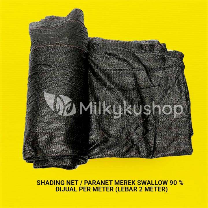 PARANET 90% PER 1 METER SHADING NET JARING ATAP HITAM | Lazada Indonesia
