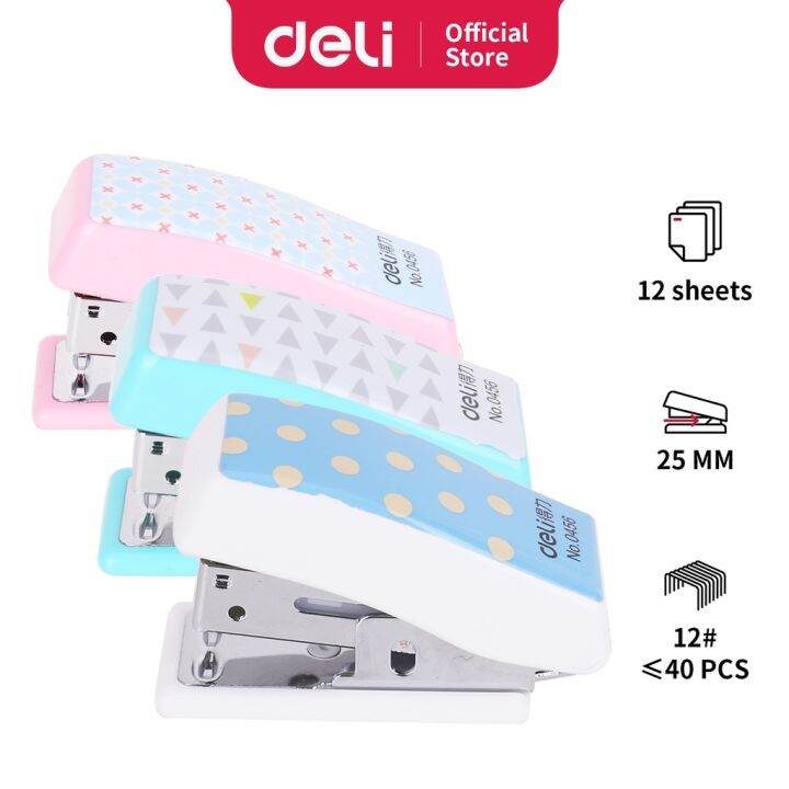 Deli Mini Stapler 0456 Set ( Stapler + Staples ) | Lazada