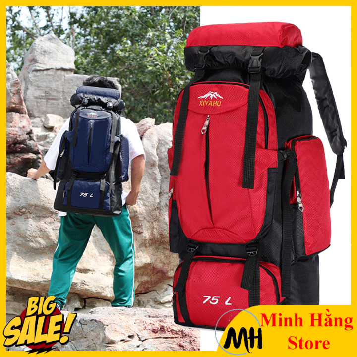 Balo Du Lịch leo núi Phượt Size Lớn 75 lít, Balo Phong Cách Quân Đội 4P, Balo Chiến Thuật đường ...