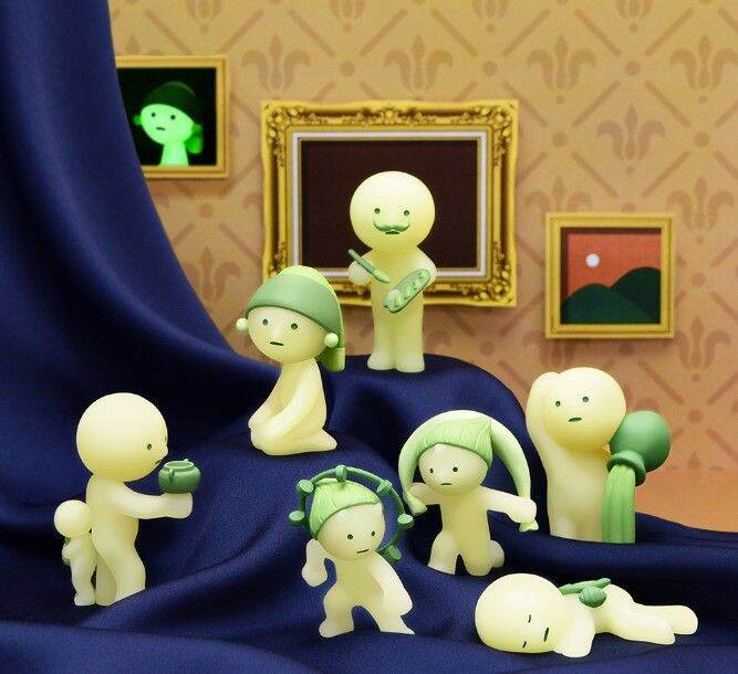 SMISKI Museum Series Luminous Corner Elf smiski Stupid Healing Blind ...