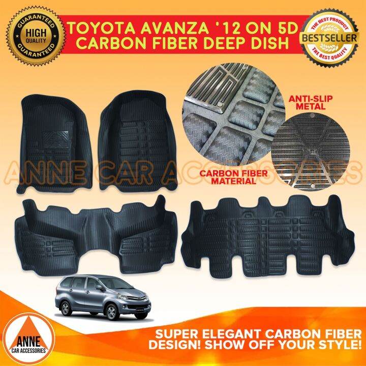 5DTPE Car Deep Dish Matting for Toyota Avanza J G E 2012 - 2021 2022 ...