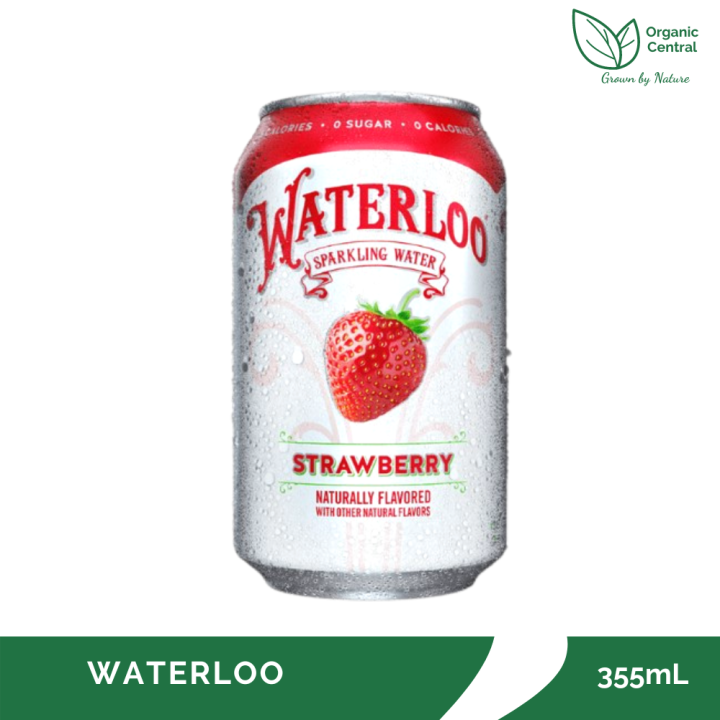 Waterloo Strawberry Sparkling Water 355mL | Lazada PH
