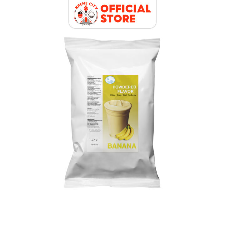 TOP Creamery Top Series Banana Powdered Flavor Beverage Drink Mix 1kg ...