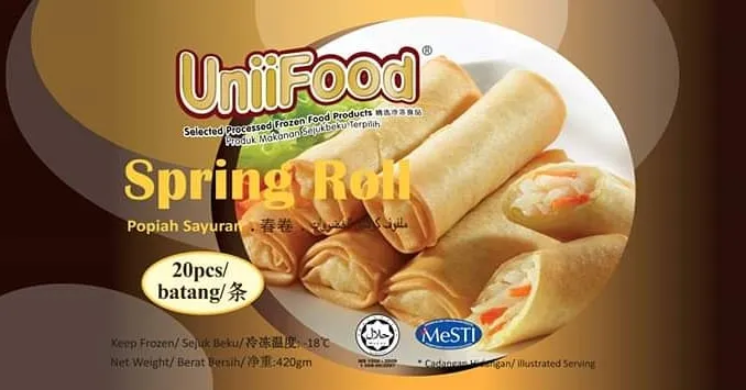 Unifood Spring Roll | 20 pcs/pkt *DELIVERY IN PENANG ISLAND ONLY * | Lazada
