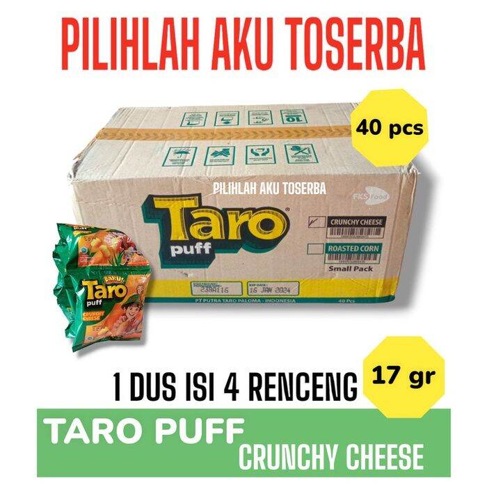 Taro PUFF Snack CRUNCHY CHEESE RENCENG - ( HARGA 1 DUS ) | Lazada Indonesia