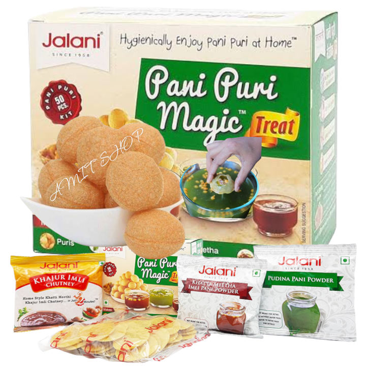 Pani Puri Magic( Jalani )220g แผ่นแป้งสําหรับทอด ขนมอินเดีย. | Lazada.co.th