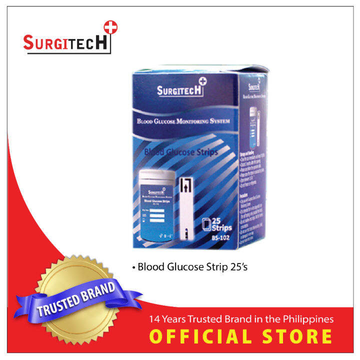 ☟Surgitech Code Free Blood Glucose Test Strip♒ | Lazada PH