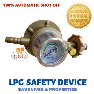 Original, LPG SAFETY DEVICE, Anti Leak Authentic LPG Regulator with ...