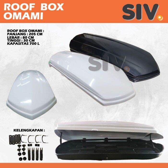 Roof Box Roofbox Bagasi Atas Mobil Glossy slim model Kanaka | Lazada ...