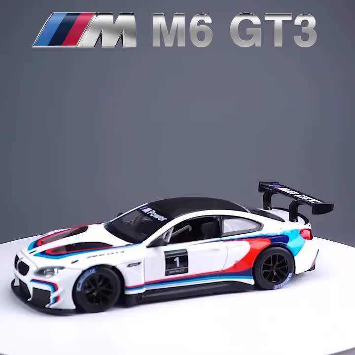 1:24 BMW M6 GT3 M4 BMW CSL Racing Car Free Wheeling High Light Sport ...