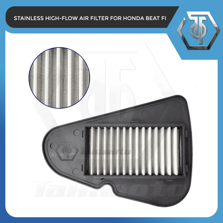 Takimoto Honda Beat FI Stainless Washable Air Filter | Lazada PH