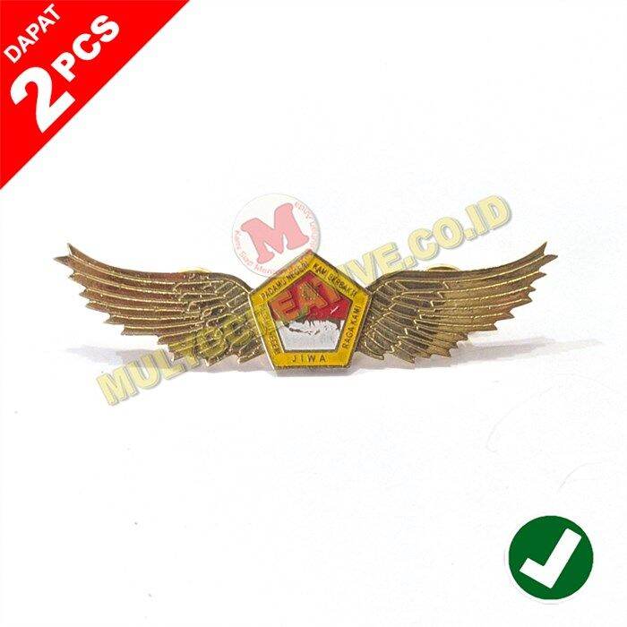 Pin Wing Pramuka Padamu Negeri – Brevet Wing Logo Peta Indonesia /2pcs ...