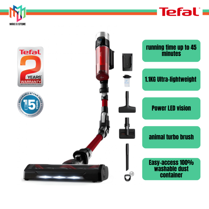 Tefal TY2079 Vacuum Cleaner X-Force Flex Handheld Stick Cordless Flexi ...