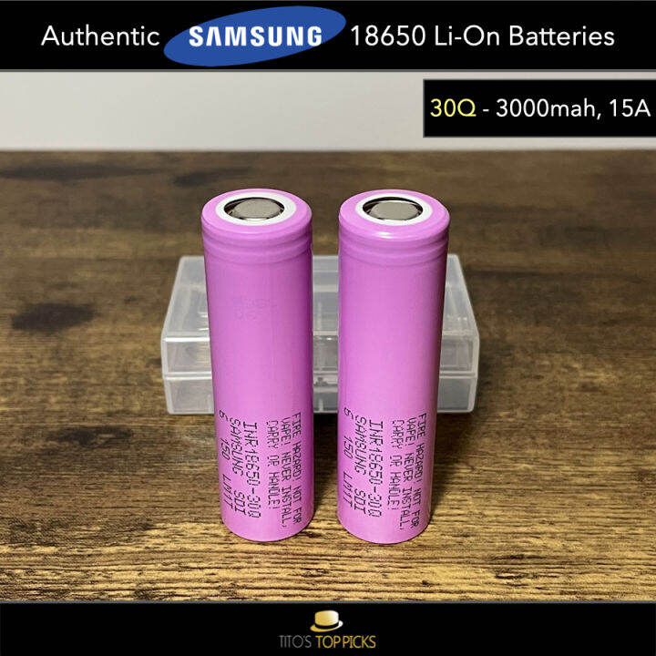 Samsung 18650 30Q 3000mah 15A Rechargeable Li-Ion Battery | Lazada PH