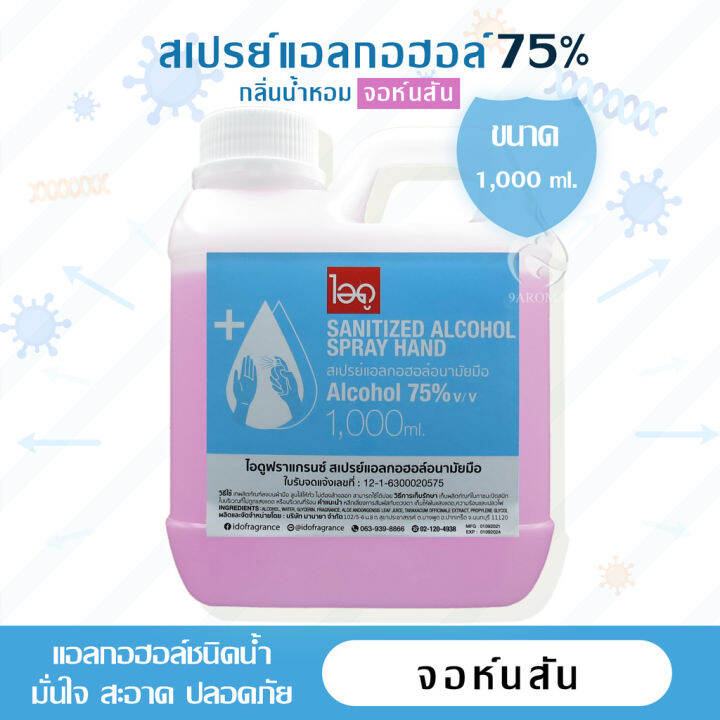 [ลดล้างสต๊อก] ไอดู สเปรย์แอลกอฮอล์ 75% กลิ่นน้ำหอม จอห์นสัน – Johnson ...
