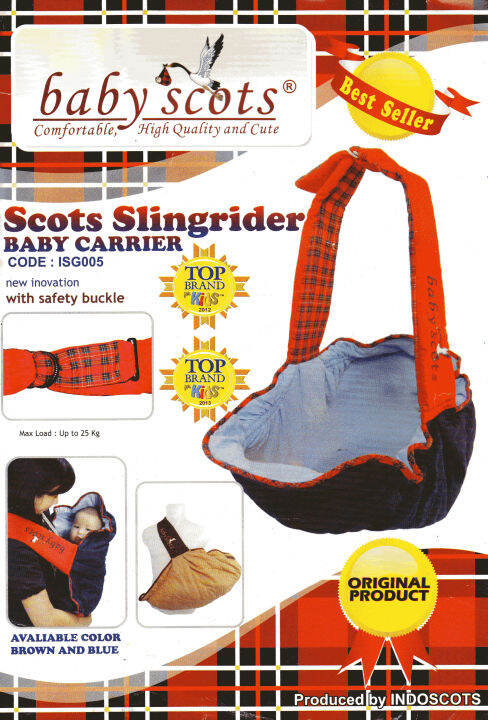 Baby Scots Slingrider 3 Baby Carrier ISG009 Gendongan Samping Bayi ...