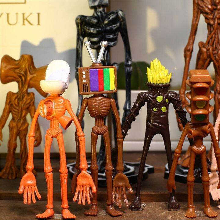 8 ชิ้น/เซ็ต Siren Head Action Figure ของเล่น ปล่อยแสงได้ Siren Head ...