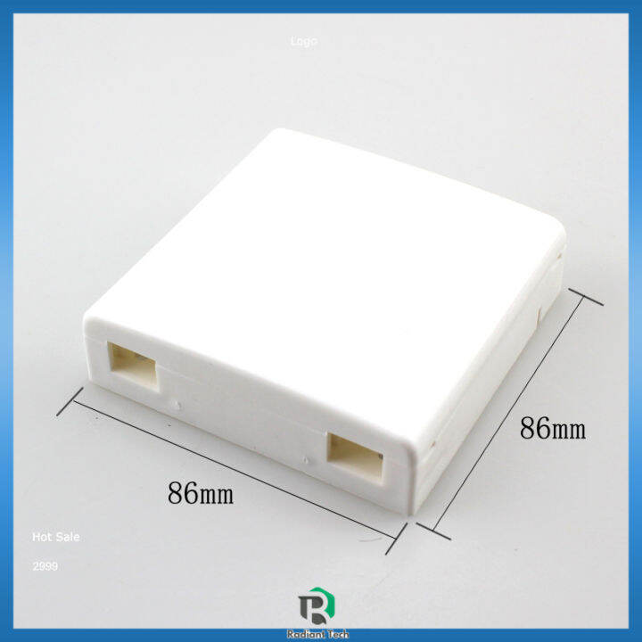 Fiber Optic Terminal Box 86x86mm FTTH Fiber Panel Dual SC Junction Box ...