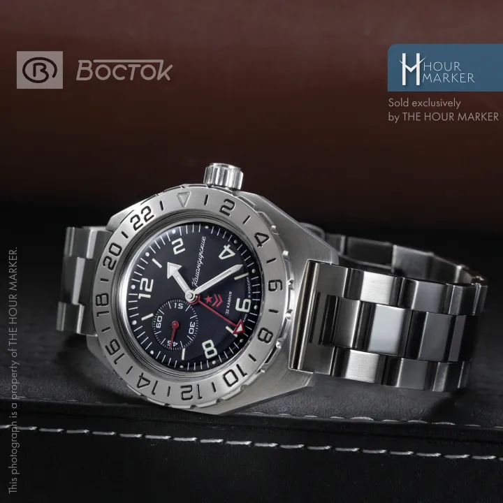 [Sold out] Vostok (Boctok) Komandirskie 65 GMT 200m Water Resistant ...