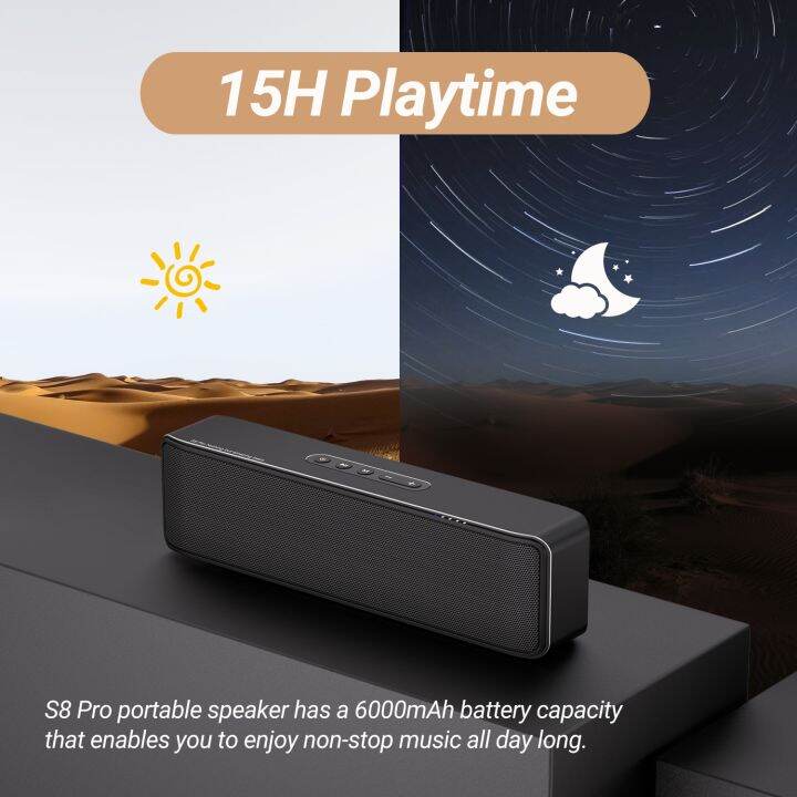 BOGASING S8 Pro Bluetooth Speaker With Hi-Res 60W Audio Extended Bass ...