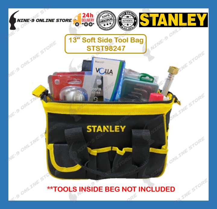 STANLEY Original 13" Soft Side Tools Bag / Storage Bag / Nail Bag ...