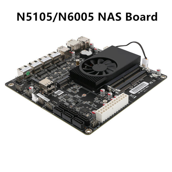 NAS Motherboard N5105/N6005 4x Intel i226-V 2.5G Nics Dual M.2 NVMe Six ...