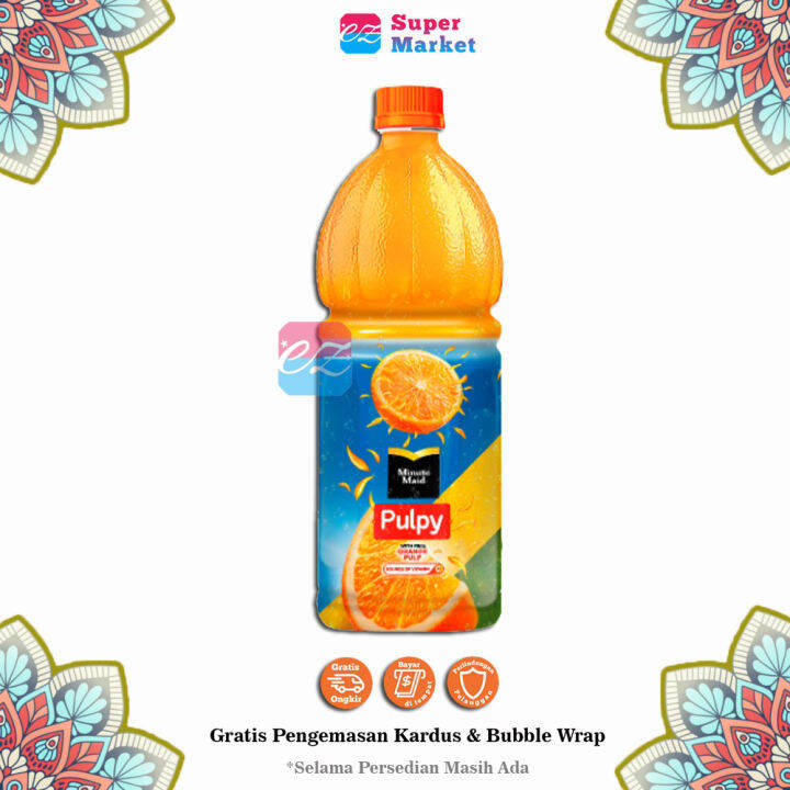 MINUMAN MINUTE MAID PULPY ORANGE KEMASAN BOTOL 1000 ML / 1 L | Lazada Indonesia