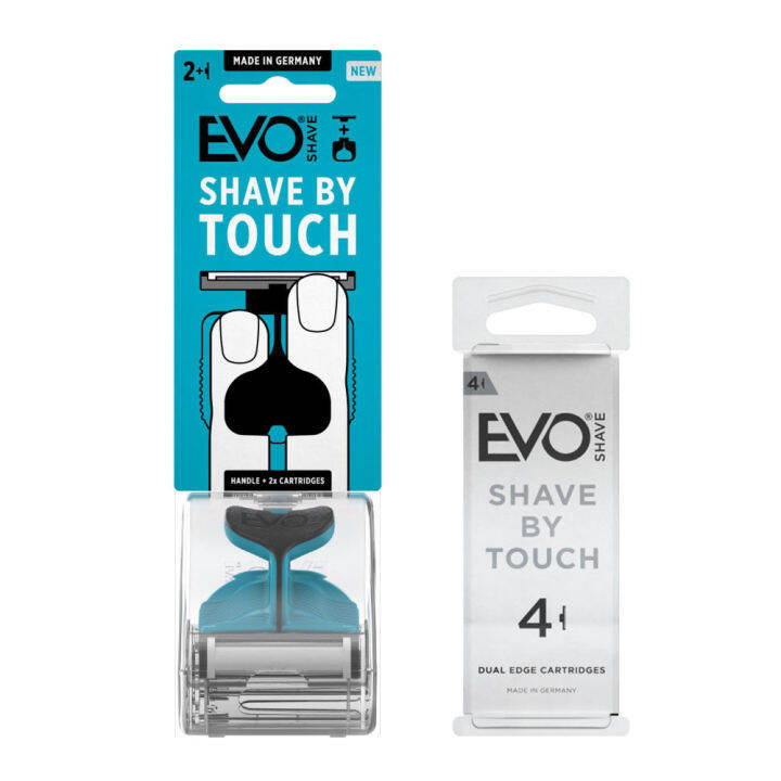 EVOSHAVE Aqua Blue + Cartridge isi 4 | Lazada Indonesia