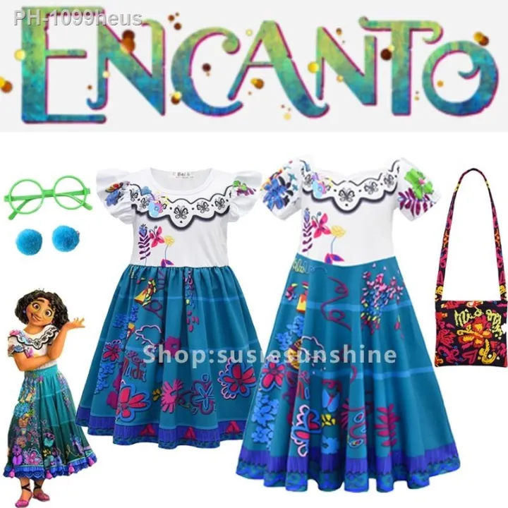 【Ready Stock】Disney Encanto Dress Mirabel Isabel Cosplay Costume for ...