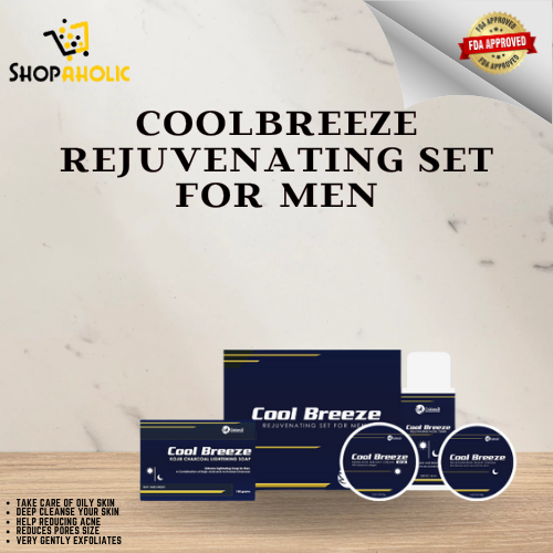 COOL BREEZE REJUVENATING SET FOR MEN / ALL IN ONE SKIN CARE REGIMEN FOR ...