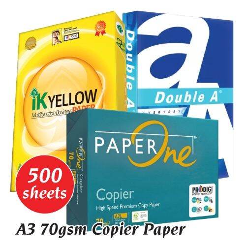 A3 70gsm Copier Paper | A3 IK Yellow | A3 Double A | A3 PaperOne 75gsm ...