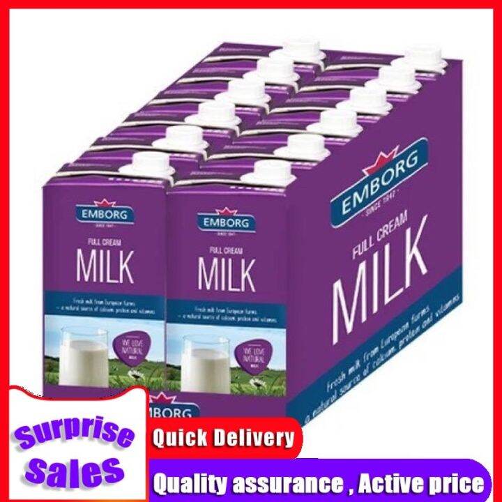 Emborg Full Cream Milk 12pcsx1L | Lazada PH