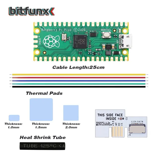 For Gamecube SD2SP2 SD Card Adapter + Raspberry Pi Pico Board Picoboot ... For Gamecube SD2SP2 SD Card Adapter + Raspberry Pi Pico Board Picoboot ...