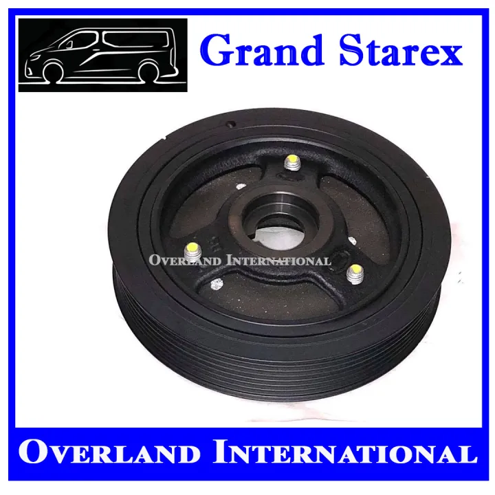 CRANKSHAFT PULLEY, 23124-4A002 For Hyundai Grand Starex, 2008-2018 ...