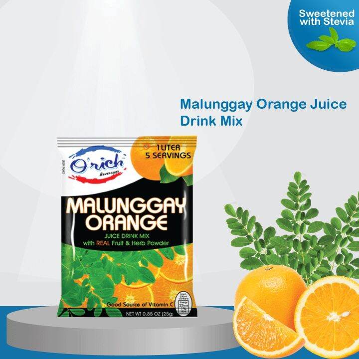 Orich Malunggay Orange Juice Drink Mix (12 Sachets) | Lazada PH
