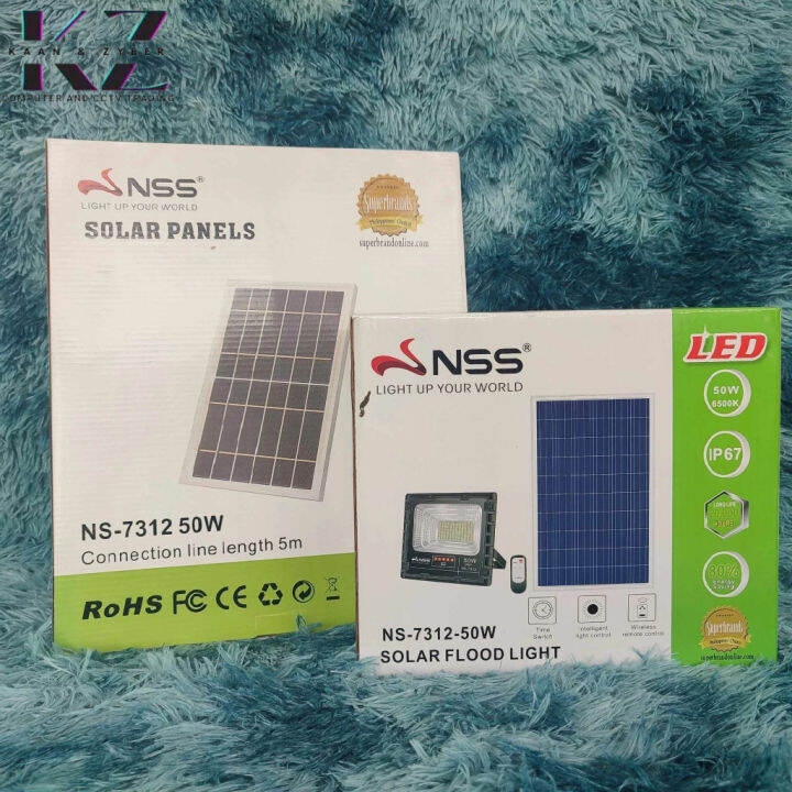 NSS SOLAR FLOODLIGHT W/INDICATOR 50W NS-7312 | Lazada PH