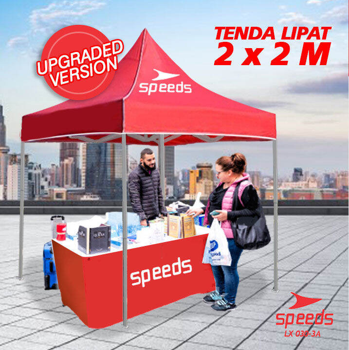 Tenda Lipat ( 2 X 2 M) (15KG) Tenda Bazar Pameran Tenda gazebo Tenda ...