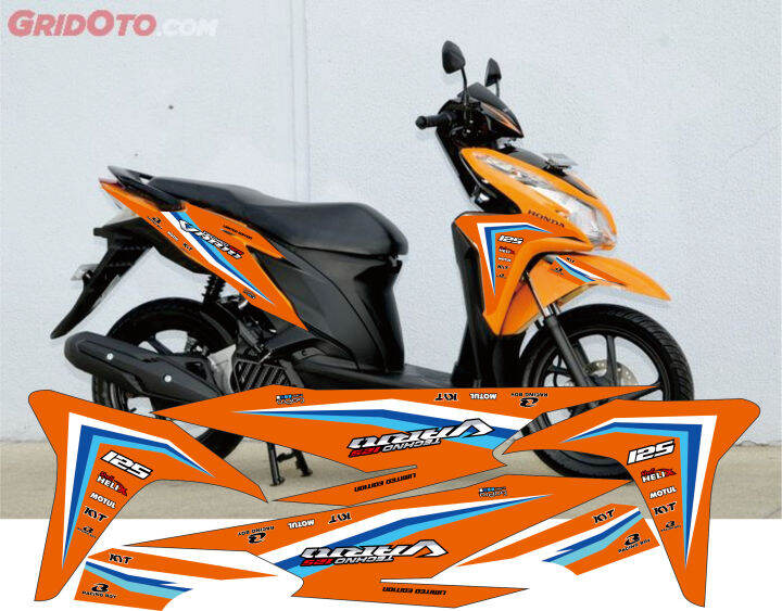 STRIPING VARIASI HONDA VARIO 125 OLD STIKER SIMPLE VARIAN BARU LIS ...