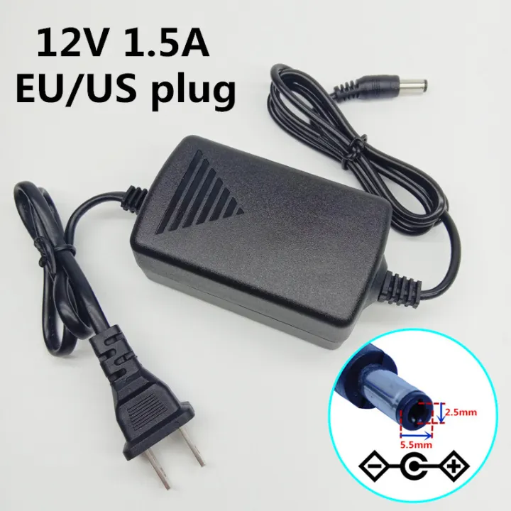 12 Volt power Adapter DC 12V 1.5A Adaptor Power Supply Switching EU US Plug 220V To 12V dc5.5mm ...